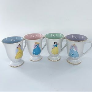 Disney | Kitchen | Vintage Disney Store Set Of 4 Footed Pedestal ...